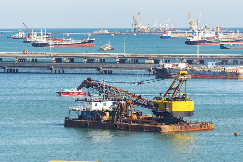 Engineering Shipping Crane Depot at Logistic Export Terminal Control ...