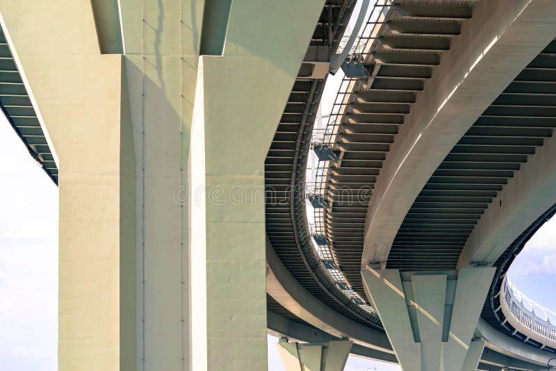 Engineering Structure or Construction of the Bridge Stock Image - Image ...