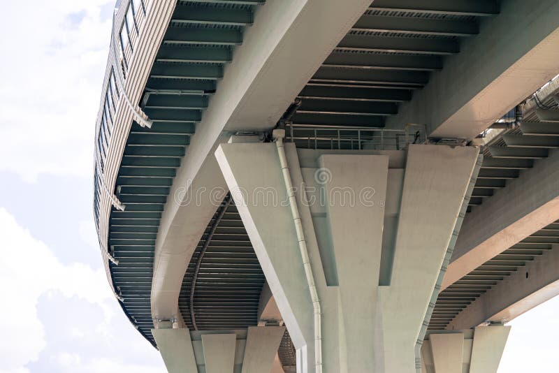 Engineering Structure or Construction of the Bridge Stock Photo - Image ...