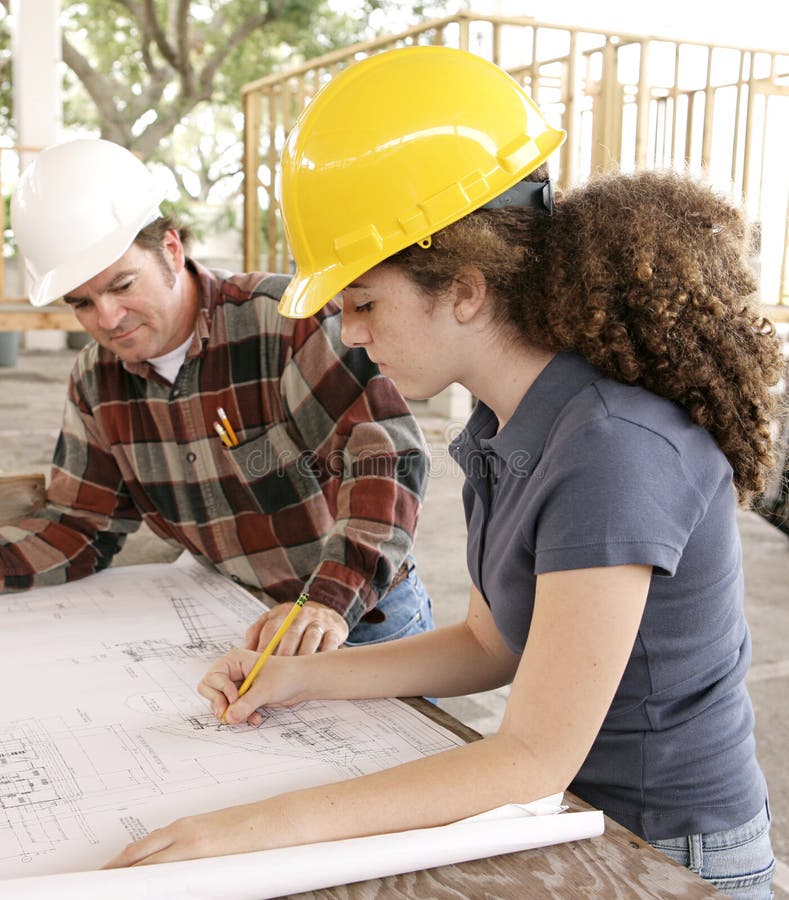 Engineering Student Marking Bl Stock Photo - Image of documents ...