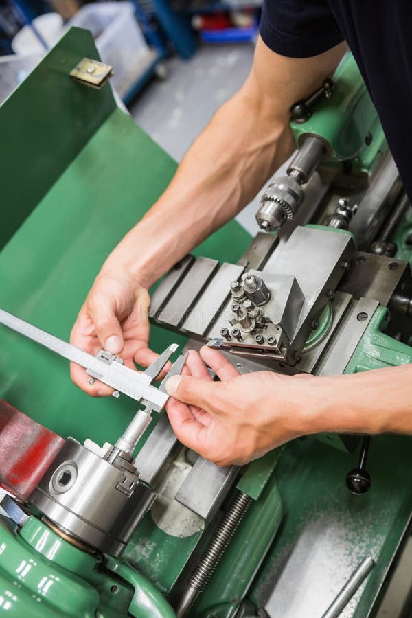 Engineering Student Using Heavy Machinery Stock Photo - Image of ...