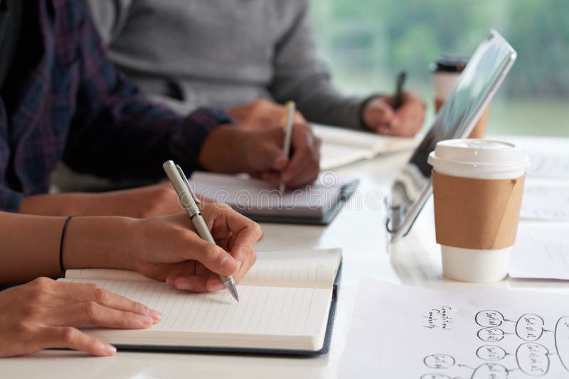 Engineering Students in Class Stock Image - Image of closeup ...