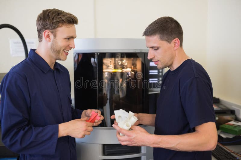 Engineering Students Using 3d Printer Stock Photo - Image of caucasian ...
