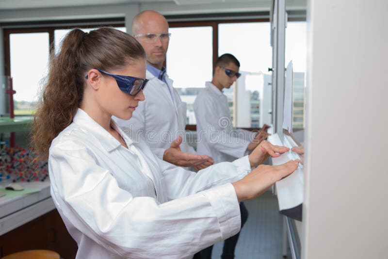 Engineering Students Working in Lab Stock Photo - Image of product ...