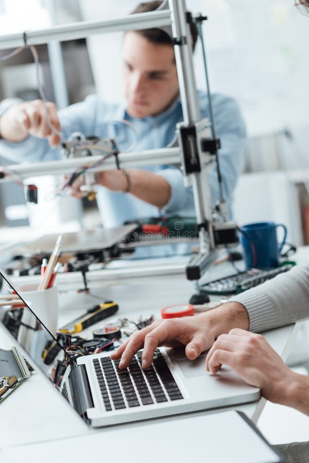 Engineering Students Working in the Lab Stock Photo - Image of engineer ...