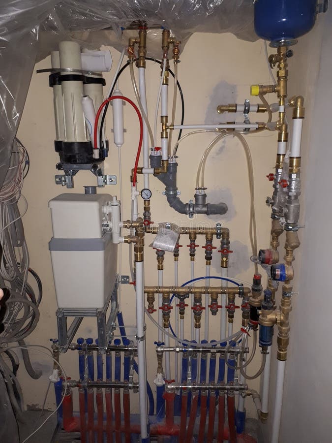 Engineering Systems of a Private Residential Building Editorial Image ...