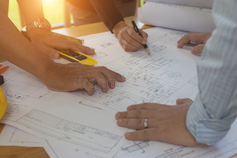 Engineering Team Consulting and Analyzing the High-rise Building ...