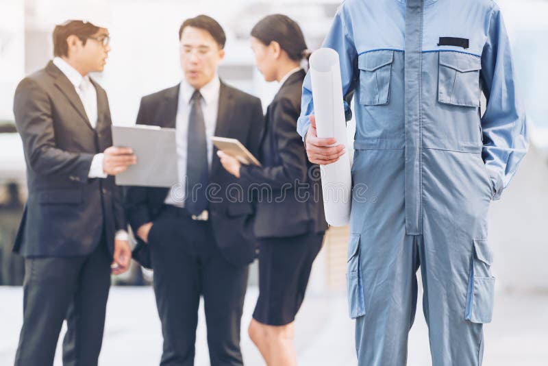 Group of Engineer and Business People Stock Image - Image of industry ...