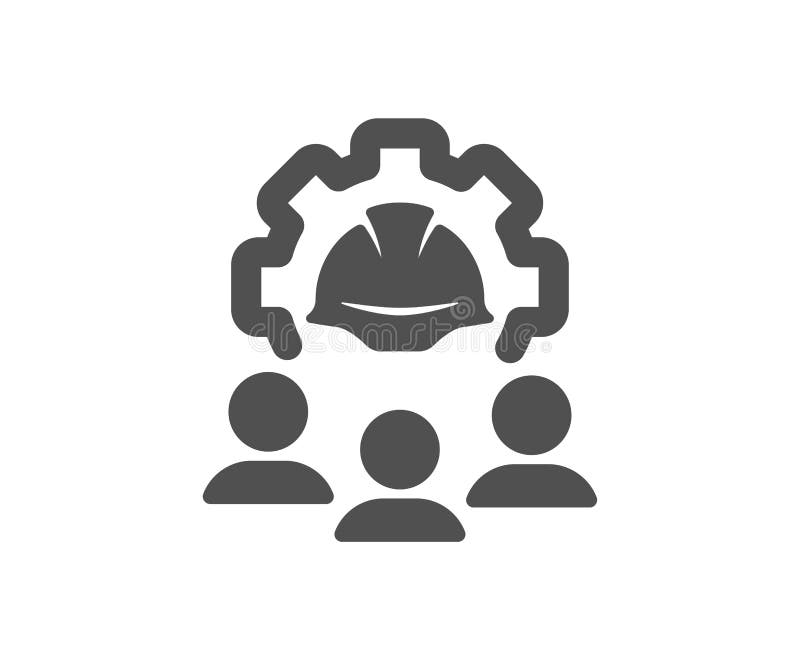 Engineering Team Icon. Engineer or Architect Group Sign. Vector Stock ...