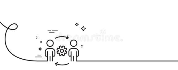 Engineering Team Line Icon. Engineer or Architect Group Sign ...