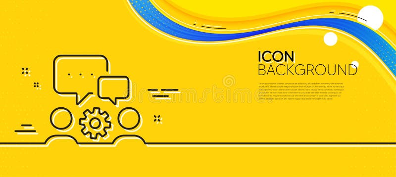 Minimal Set of Engineering Team, Queue and Cyber Attack Line Icons for ...