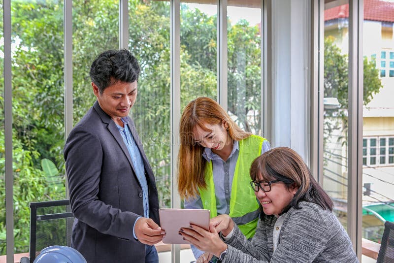 The Engineering Team is Planning an Event with Joy. Group Engineers ...