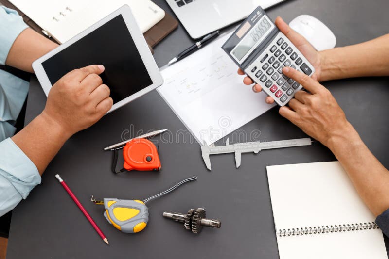 The Engineering Team is Working on Their Project Together Stock Photo ...