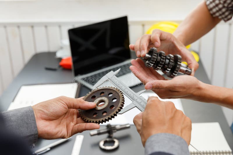 The Engineering Team is Working on Their Project Together. Man Work ...