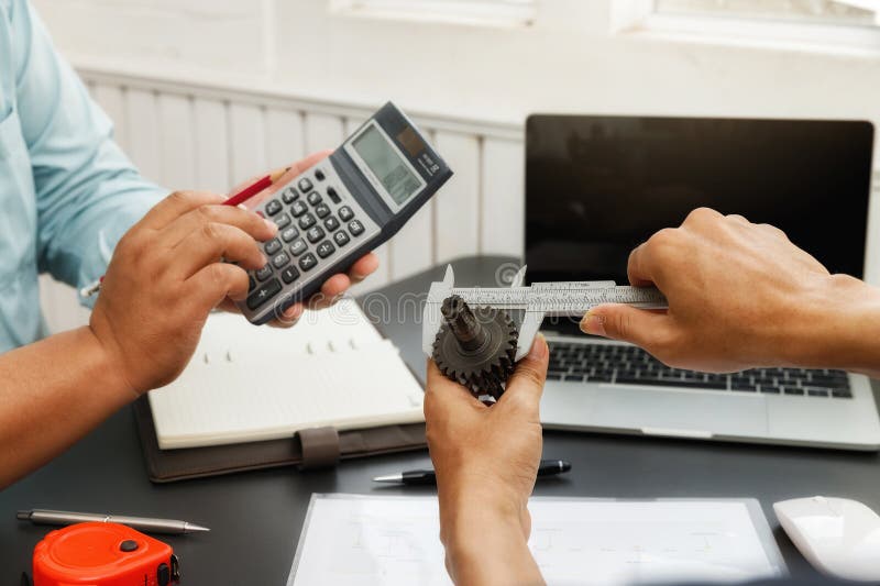 The Engineering Team is Working on Their Project Together. Man Work ...