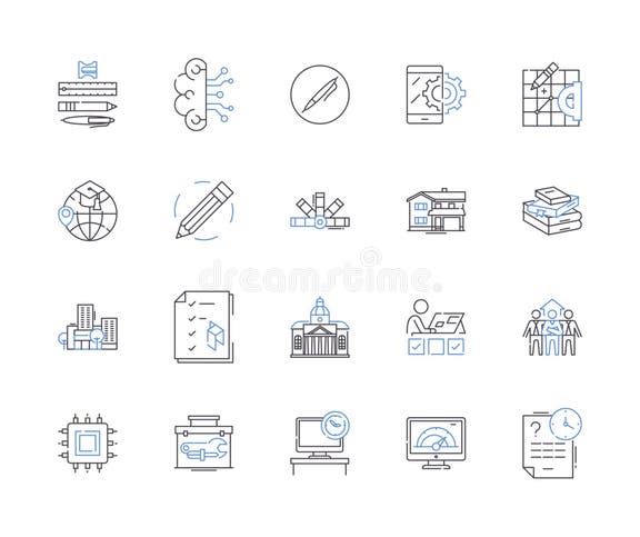 Engineering Tech Outline Icons Collection Stock Illustrations – 357 ...