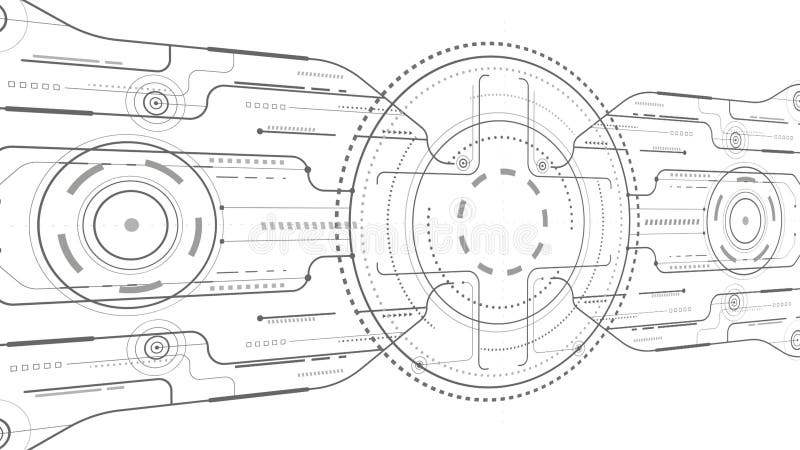 Engineering Technology Background. Modern Futuristic Concept.Video ...