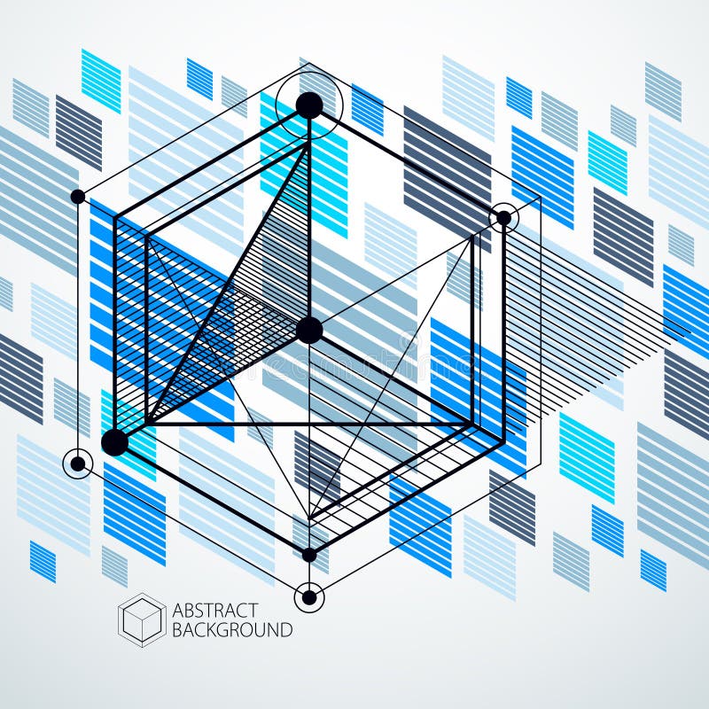 Engineering Technology Vector Blue Wallpaper Made with 3D Cubes Stock ...