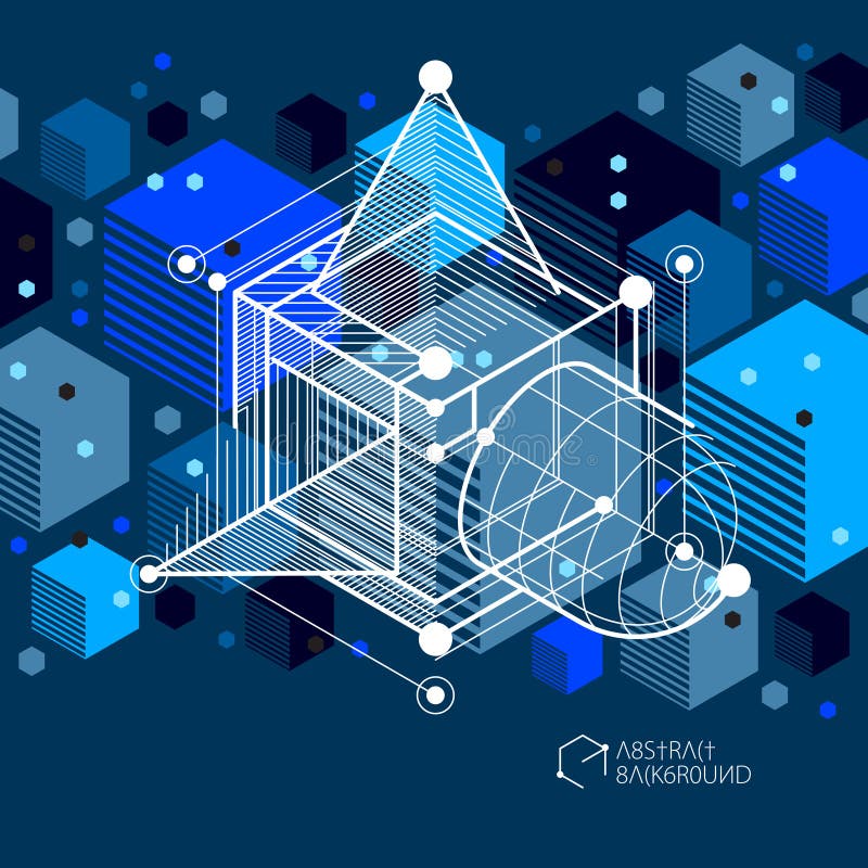 Engineering Technology Vector Dark Blue Wallpaper Made with 3D C Stock ...