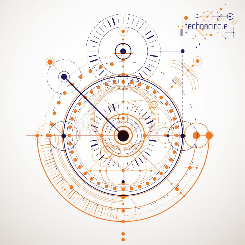 Engineering Technology Vector Wallpaper Made with Circles and Li Stock ...