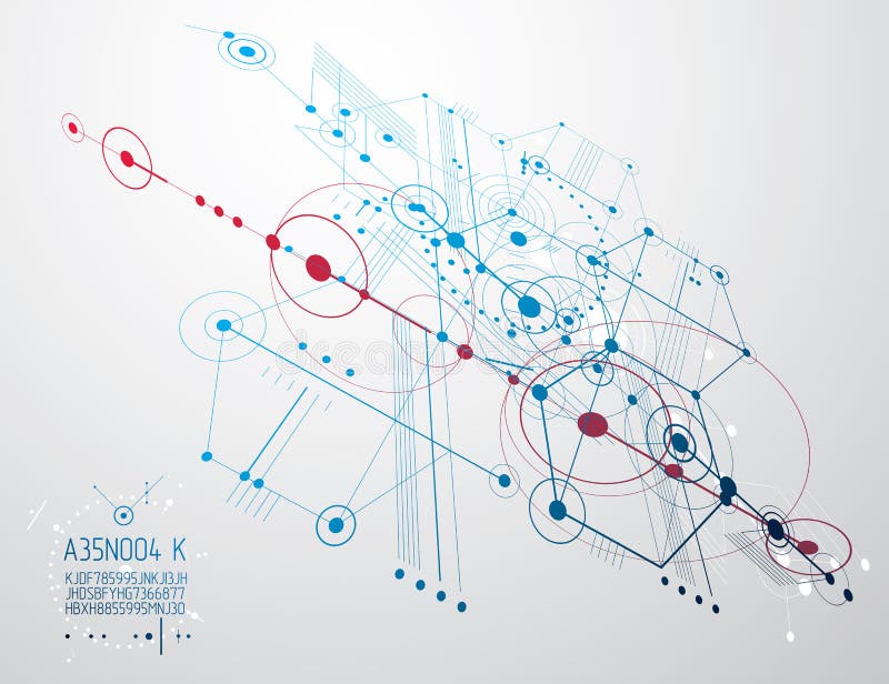 Engineering Technology Vector Wallpaper Made with Circles and Lines ...