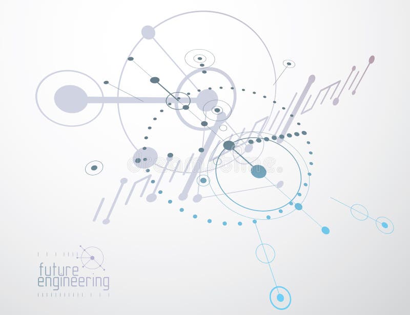 Engineering Technology Vector Wallpaper Made with Circles and Li Stock ...