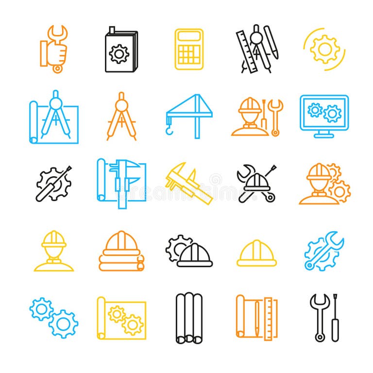 Engineer Icon Thin Stock Illustrations – 10,558 Engineer Icon Thin ...