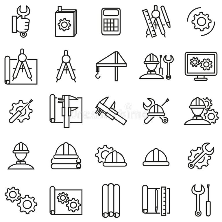 Engineer Line Icon Stock Illustrations – 39,696 Engineer Line Icon ...