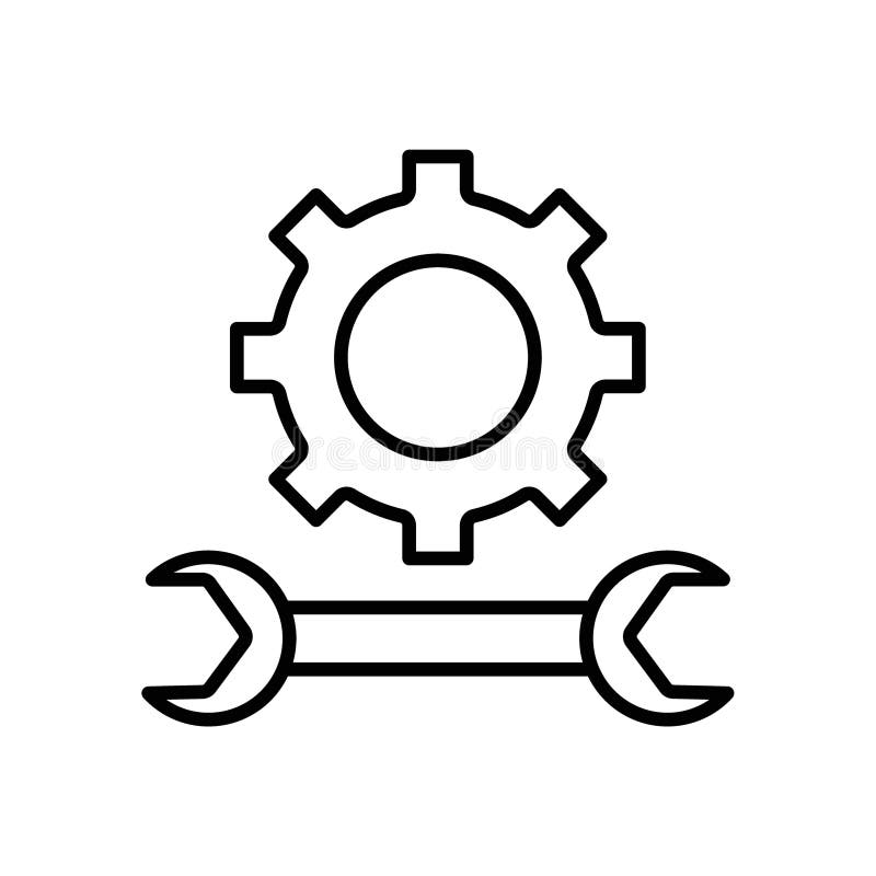 Engineering Tool Icon for Technical Equipment, Construction Projects ...