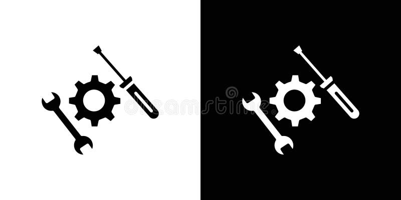Engineering Tool Icon Flat Art Illustration in Outline Stock Vector ...