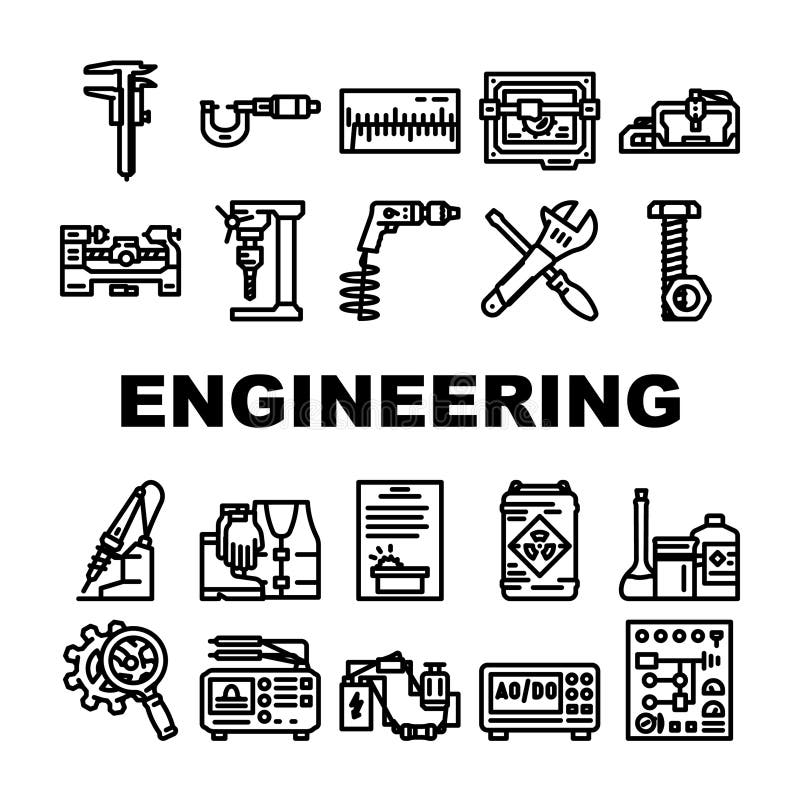 Engineering Tool Work Equipment Vector Seamless Pattern Stock Vector ... Engineering Tool Work Equipment Vector Seamless Pattern Stock Vector ...