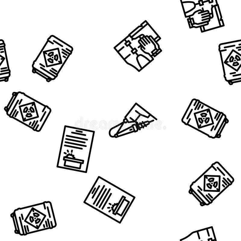 Engineering Tool Work Equipment Vector Seamless Pattern Stock ...