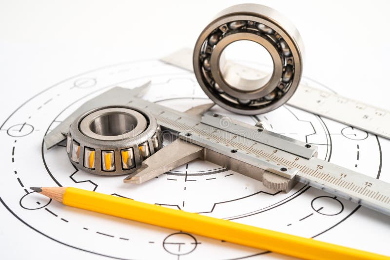 Engineering Tools and Mechanical Industrial with Vernier Caliper and ...