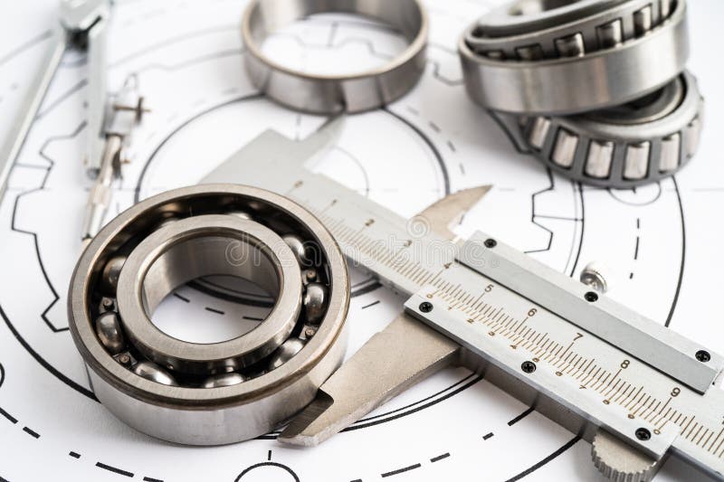 Engineering Tools and Mechanical Industrial with Vernier Caliper and ...