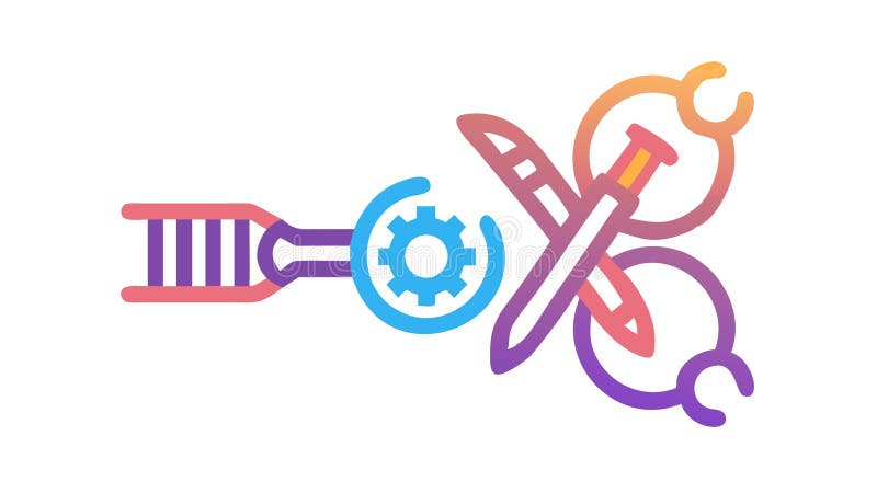 Engineering Tools and Mechanical Repair Icon, Industrial Maintenance, Vector Design Generative ...