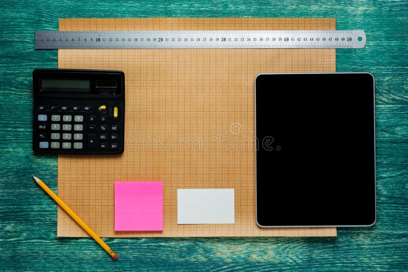 CAD Architectural Plan Drawing Blueprint. Stock Illustration ...