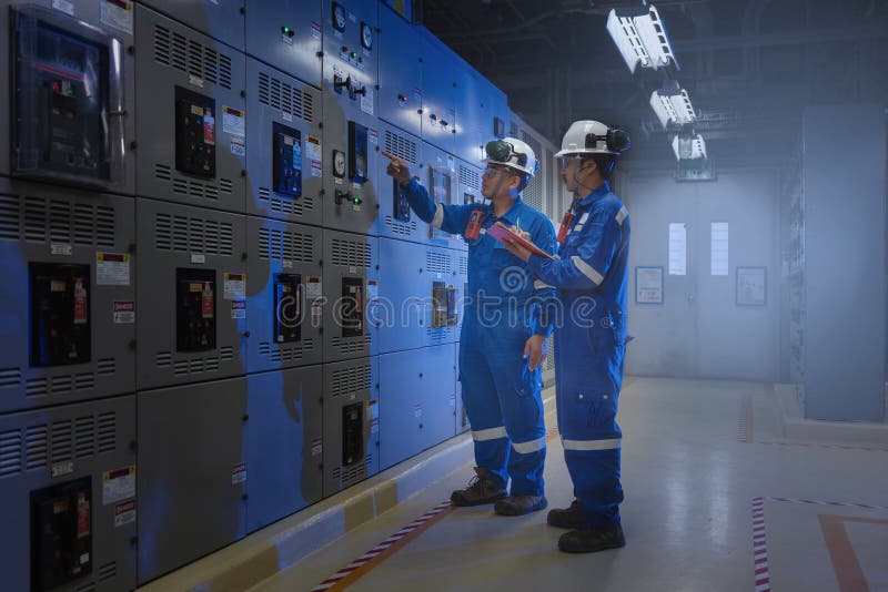 Engineering Training and Recording in Operation. Stock Photo - Image of ...