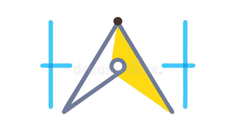 Engineering Triangle Tool Vector Icon, Vector Design Generative AI ...