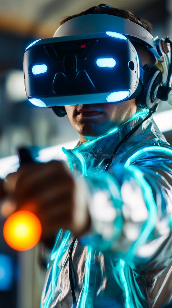 Engineering Use Augmented Mixed Virtual Reality Stock Image - Image of ...