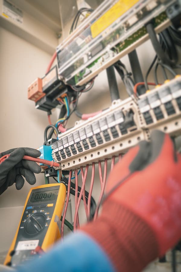 Engineering Used a Multimeter To Measure the Voltage of Electrical ...