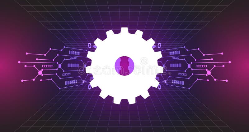 Engineering Wheel Pattern Technology Style Glow Circuit Board EP.2 ...