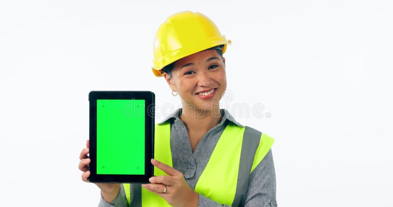 Engineering, Woman Thinking and Inspection on Tablet for Design, Survey ...