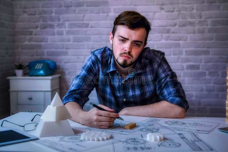 Engineering Working with Designing Mechanical Parts is Using 3D ...