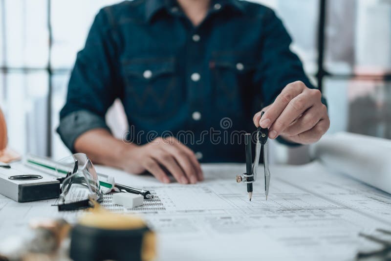 Engineering Working with Drawings Inspection and Writing on the Office ...