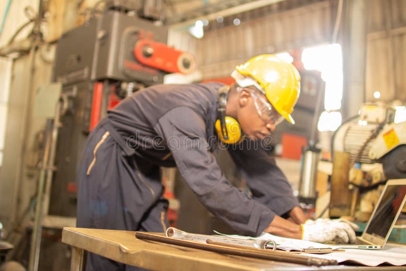 Engineering Working in Factory Concept Stock Photo - Image of ...