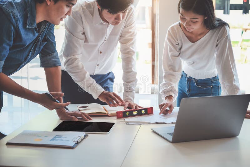 Engineers or Architects are Consulting the Design of Building ...