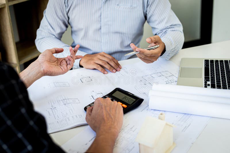 Engineers or Architects are Meeting a Team To Design the Architectural ...