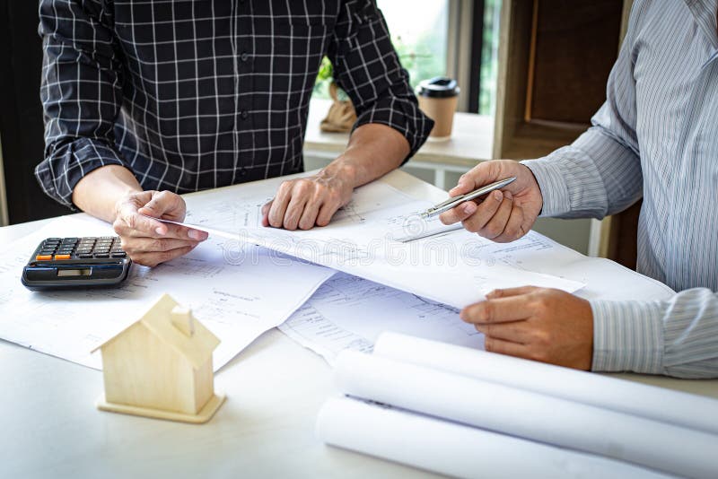 Engineers or Architects are Meeting a Team To Design the Architectural ...
