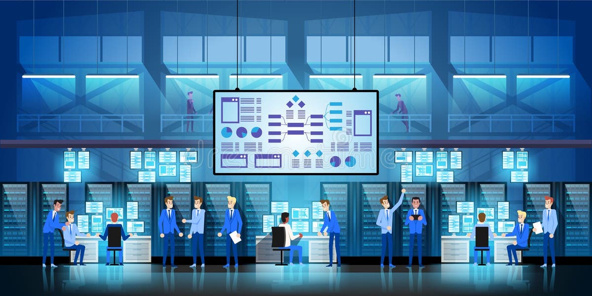 Computer Rooms Stock Illustrations – 801 Computer Rooms Stock ...