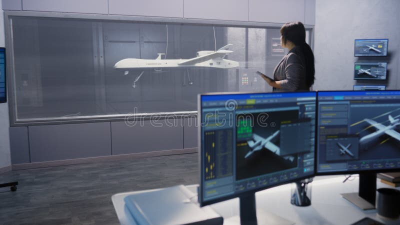 Engineers Check Aerodynamics of Drone Stock Image - Image of innovation ...